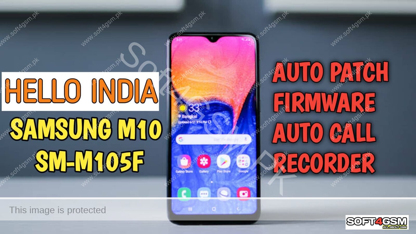 Samsung Galaxy M10 | SM-M105F BIT 4 Auto Patch Firmware | Call Recorder ...