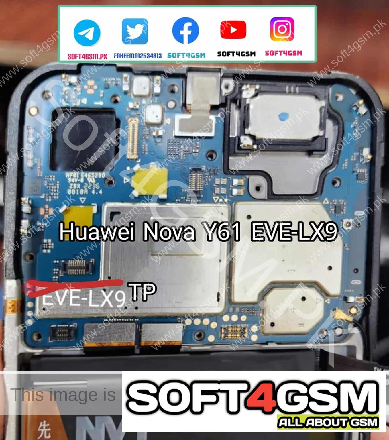 Huawei Nova Y61 EVE-LX9 Test point, COM1 Mode Remove Huawei ID and ...